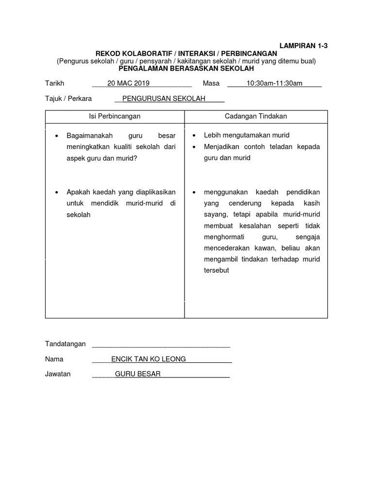 Borang Kolaboratif | PDF