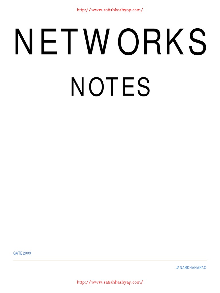 Gate Ece Network Theory Notes PDF | PDF
