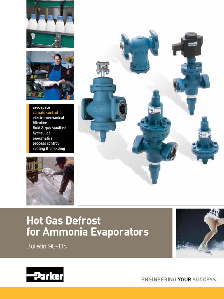 Hot Gas Defrost For Ammonia Evaporators: Bulletin 90-11c | PDF | Valve ...