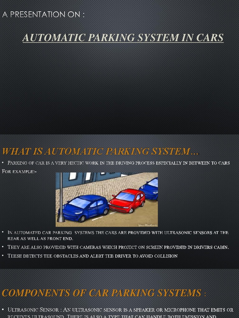 Automatic Parking System in Cars | PDF