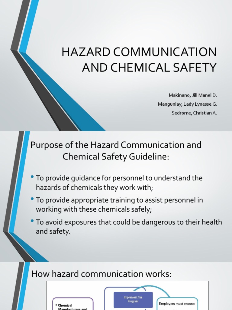 Hazard Communication and Chemical Safety | PDF | Labor Relations ...