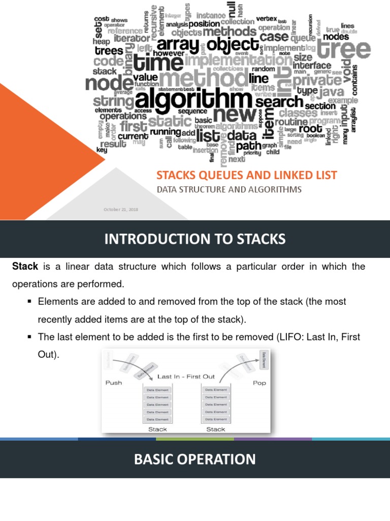Stacks, Queues and Linked List | PDF