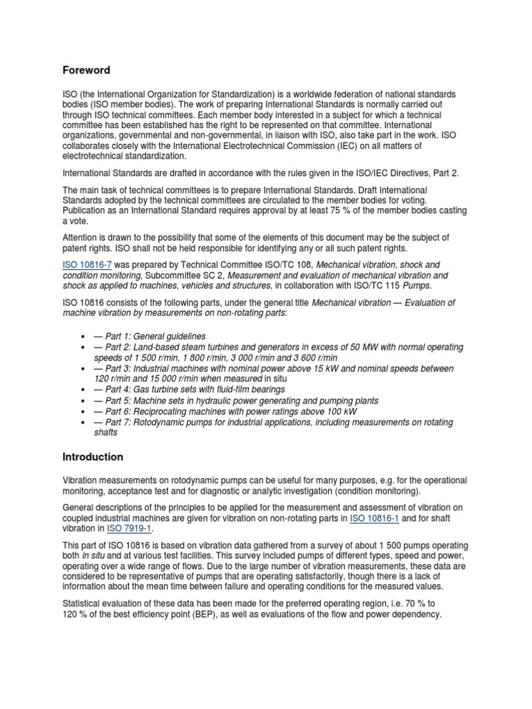 Vibration Standards For Different Pieces of Equipment | Download Free ...