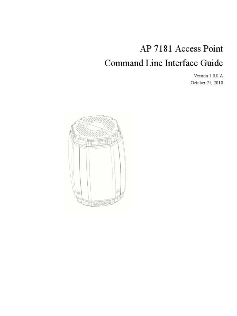 AP 7181 Access Point Command Line Interface Guide. Version A October 21 ...