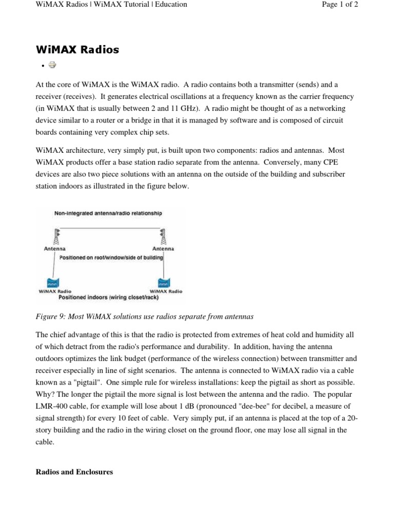 Wimax Radio | PDF | Wi Max | Radio