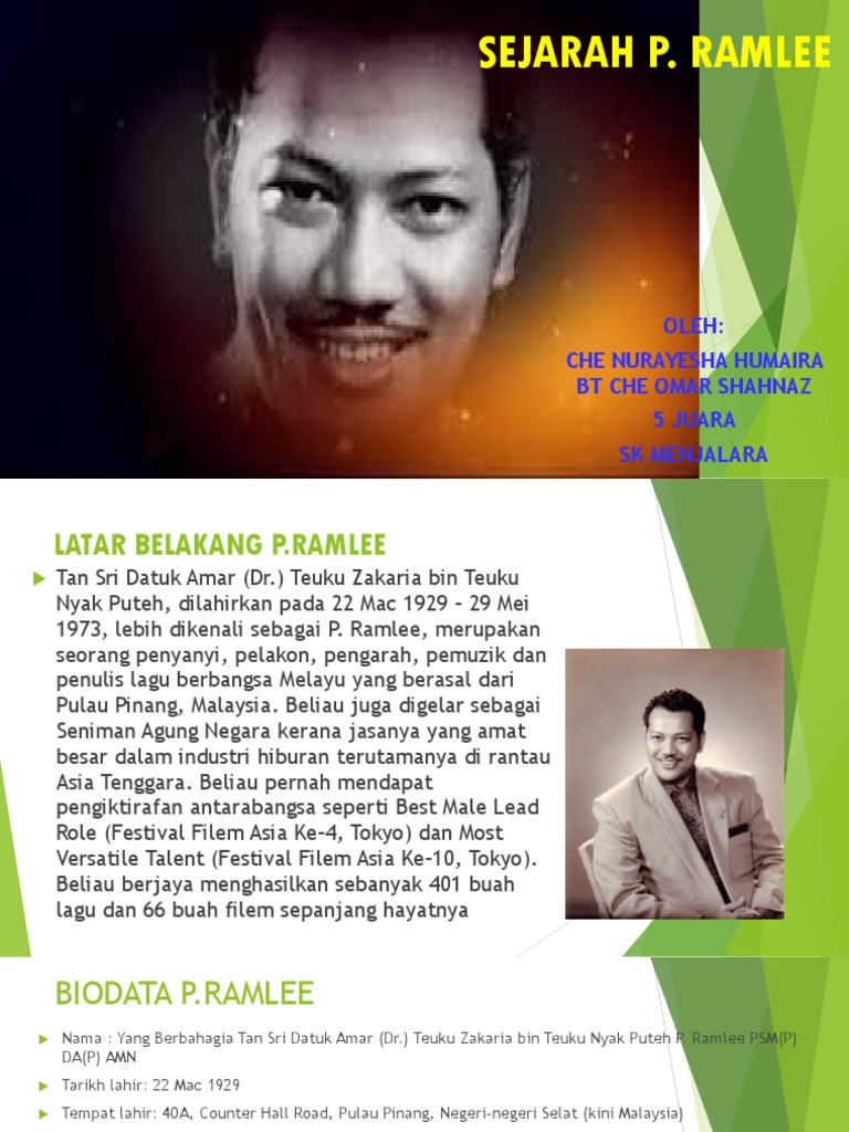 SEJARAH P. Ramlee | PDF