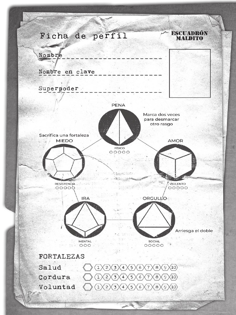 Poderes Maldito Ficha PJ PDF | PDF