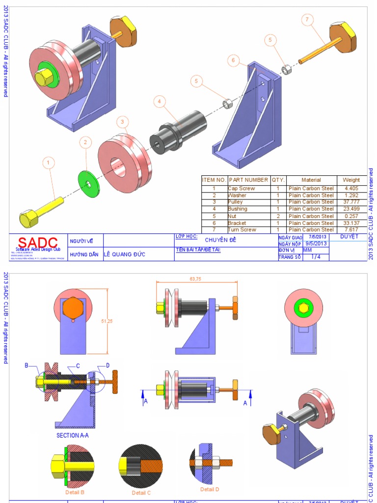 4 - Pulley Support Assembly | PDF | Metalworking | Machines