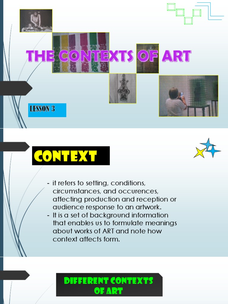 Context of Arts | PDF | Paintings | Nature