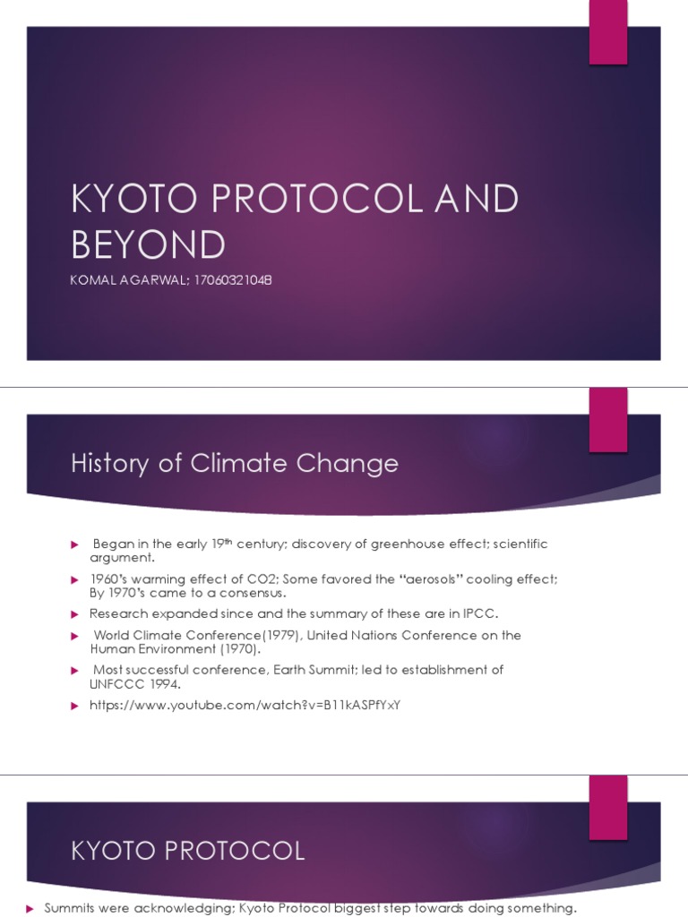 Kyoto Protocol and Beyond | PDF | Kyoto Protocol | United Nations ...