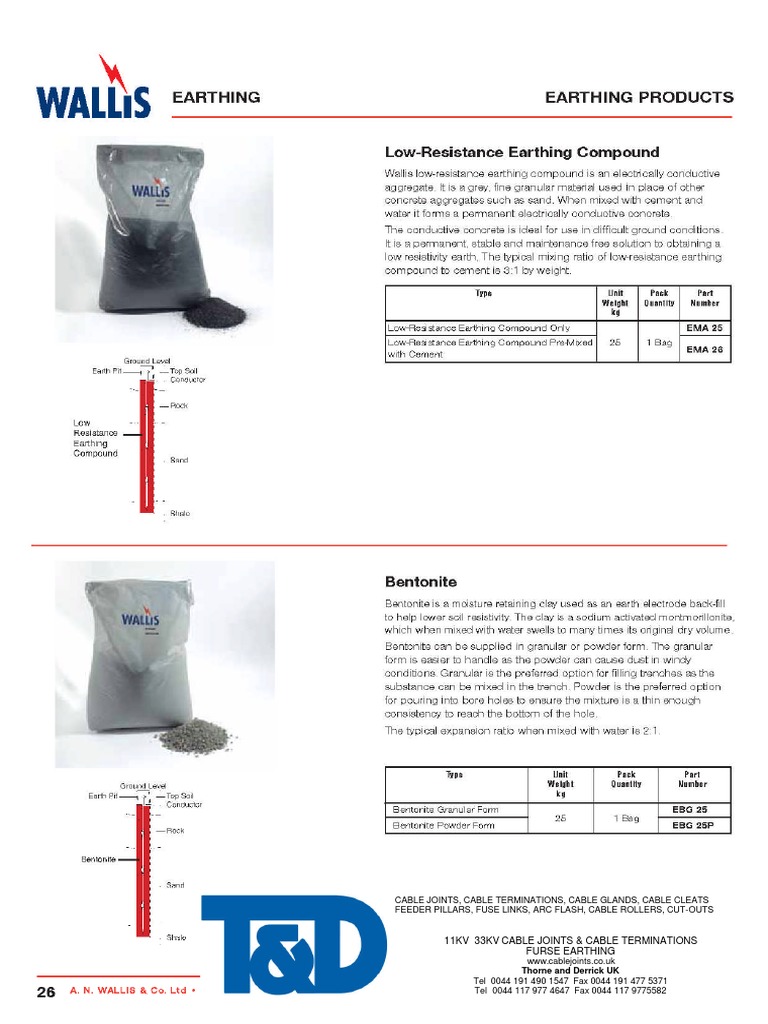 Bentonite Granular Bentonite Wallis EBG25 PDF | PDF