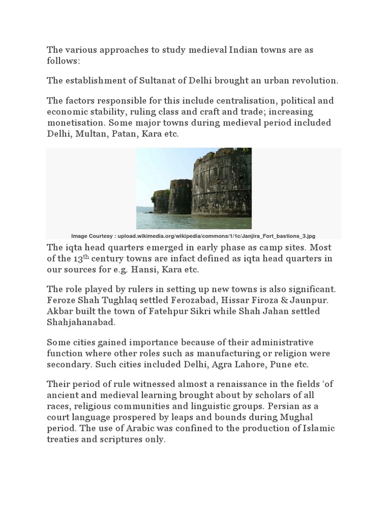 Medieval Indian Cities: Establishment, Development and Functions Under ...