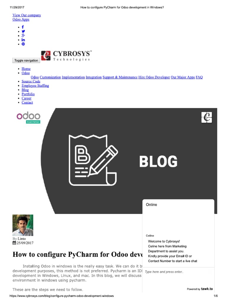 How To Configure PyCharm For Odoo Development in Windows | PDF