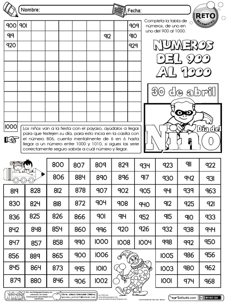 Contar de 2 en 2 3 en 3 Etc Hacia Delante Pasado El 100 | PDF