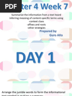 A Detailed Lesson Plan in English For Grade Four | PDF | Visual ...