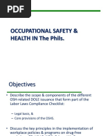 DOLE OSH Checklist With Standards | PDF