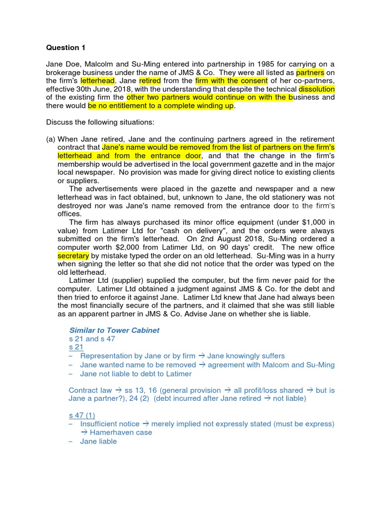 Tutorial 5 | PDF | Liquidation | Debt