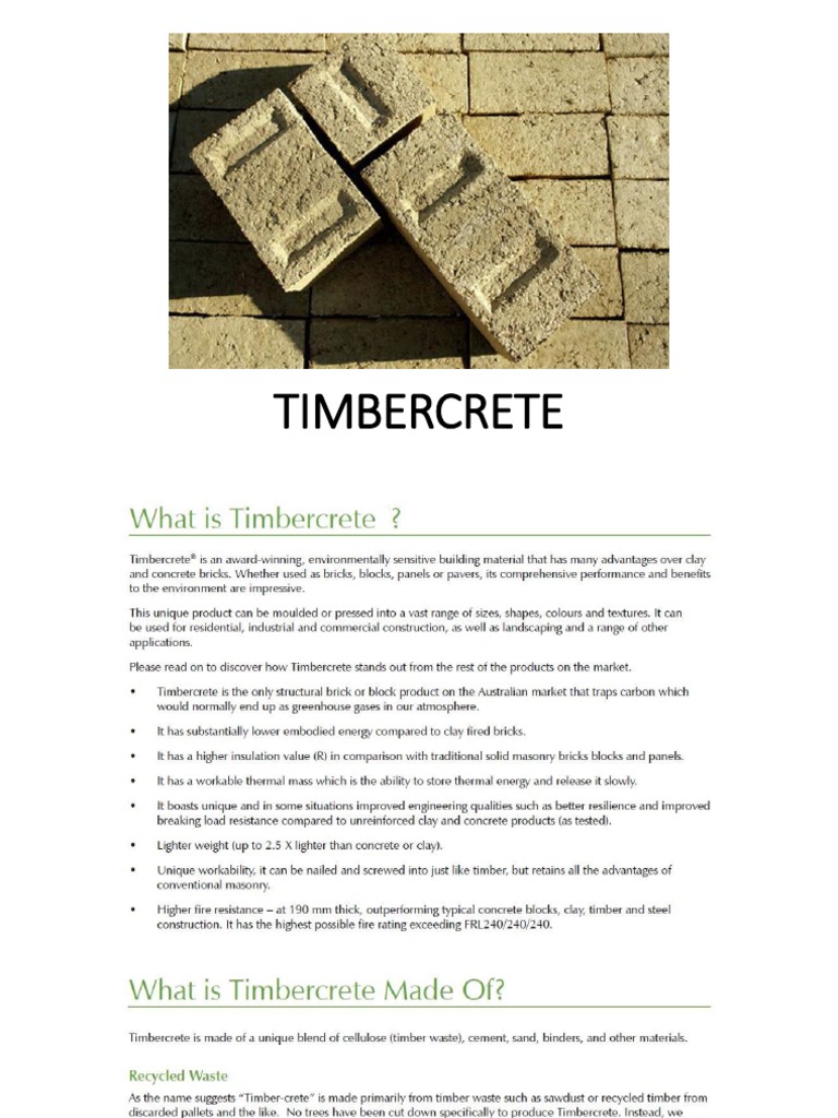 Timber Crete | PDF