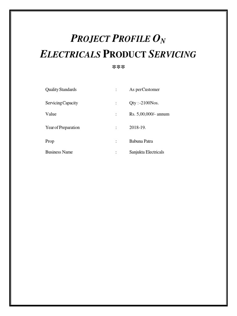 Electrical Project1 | PDF | Soldering | Capacity Utilization