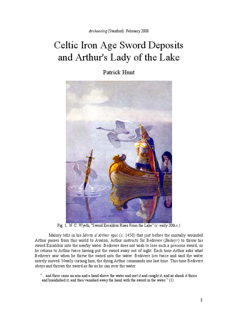 Celtic Iron Age Sword Deposits and Arth PDF | PDF | Excalibur | Celts