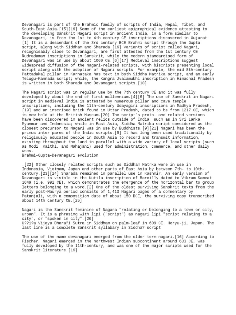 Brahmic Family | PDF | Languages Of India | Writing