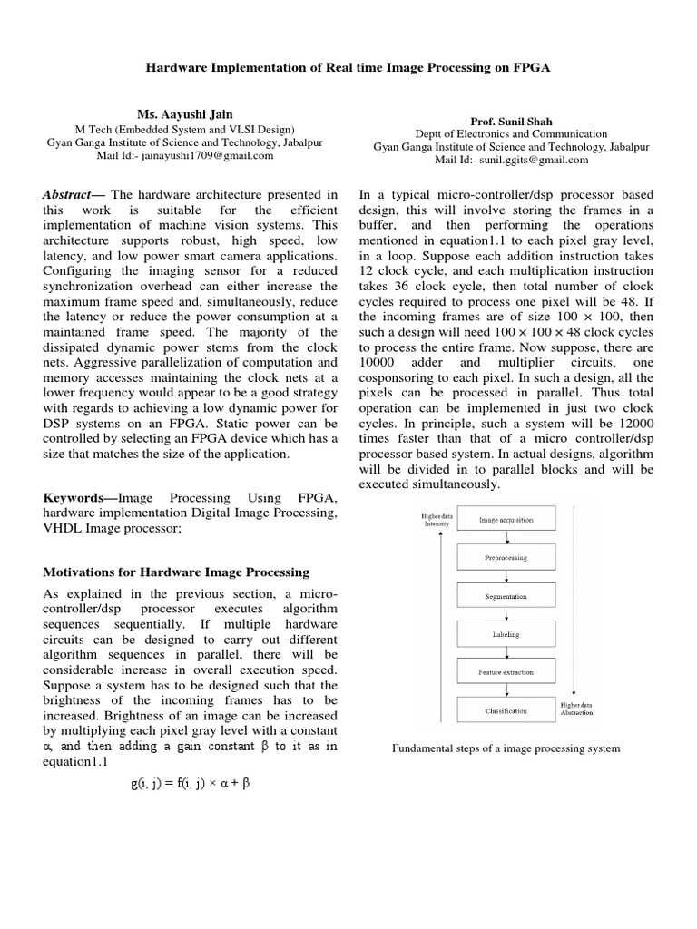 Abstract - The Hardware Architecture Presented In: Hardware ...