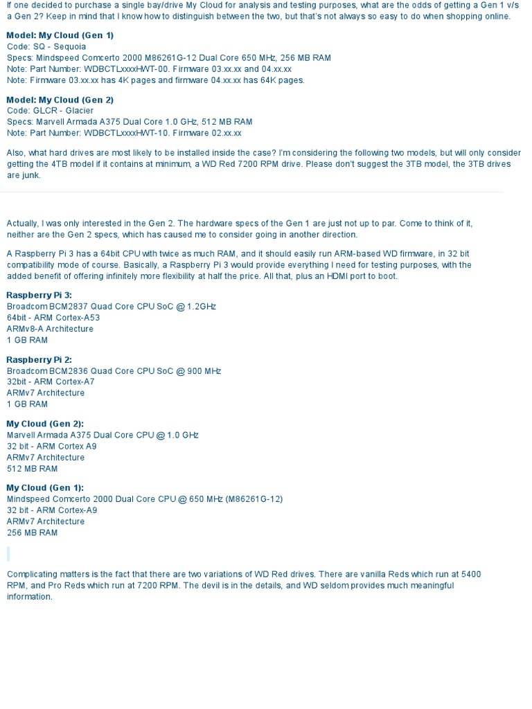 Odds of Getting A My Cloud Gen 1 V - S A Gen 2 - My Cloud - Personal Cloud Storage - My Cloud ...