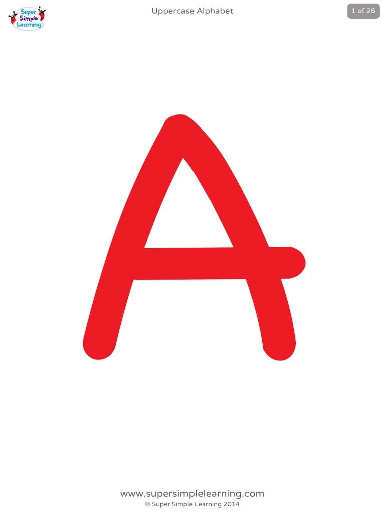 Uppercase Alphabet Flashcards PDF | PDF | Collation | Naming Conventions