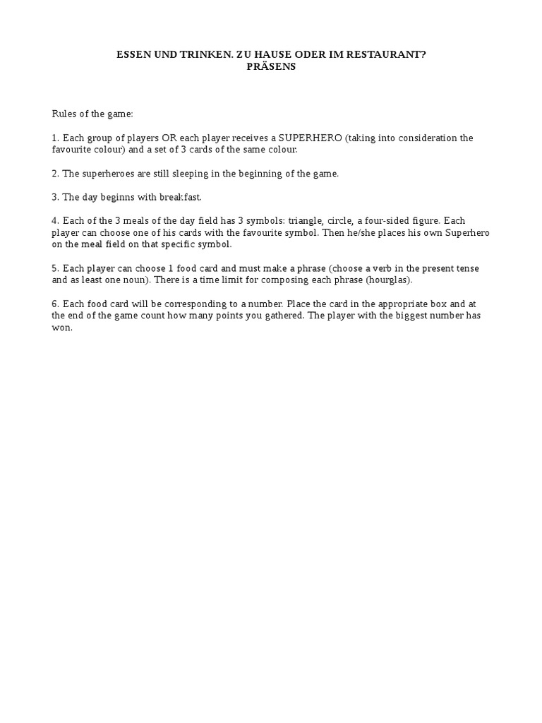 Essen Und Trinken | PDF | Food And Drink | Foods