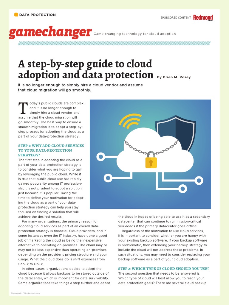 A Step by Step Guide To Cloud Adoption and Data Protection | PDF ...