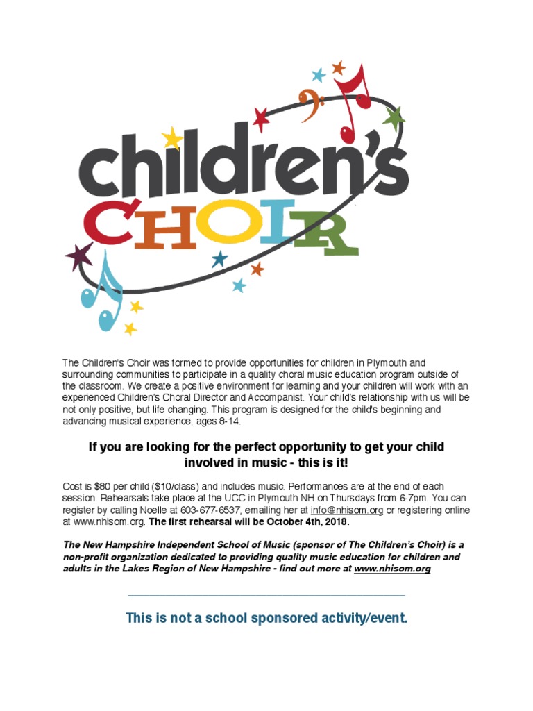 Childrens Choir Flyer | PDF