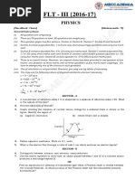 Tallentex 2025 Physics Sample Paper Class X | PDF
