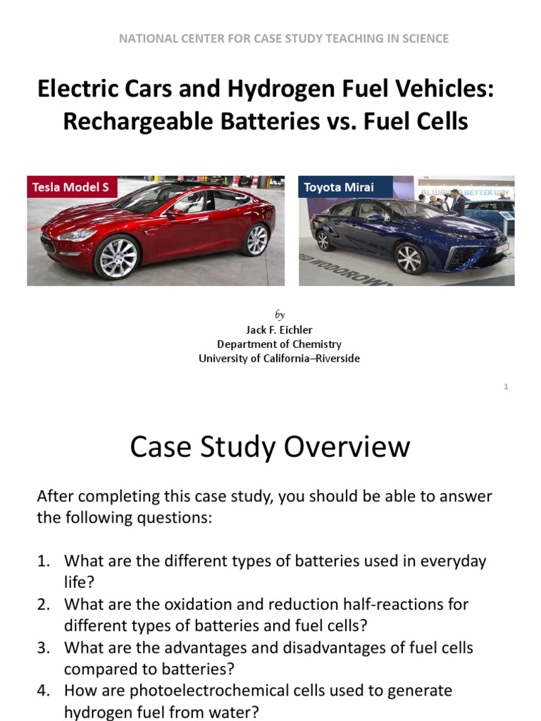 Hydrogen Fuel Cells vs. Batteries | PDF | Rechargeable Battery | Redox