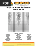 Sopa de letras: sustantivos y adjetivos | PDF