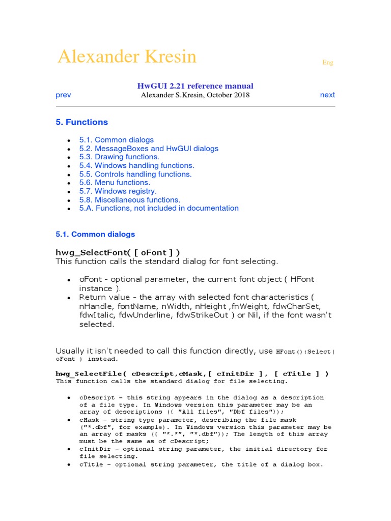 HwGUI Documentation 3 PDF | PDF | Computer File | Computer Programming