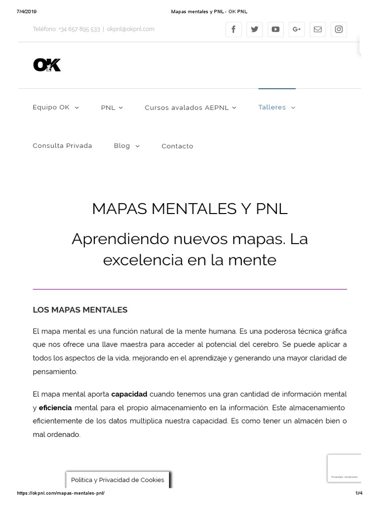 Mapas Mentales y PNL - Ok PNL Esquema | PDF | Programación neurolingüistica | Mente