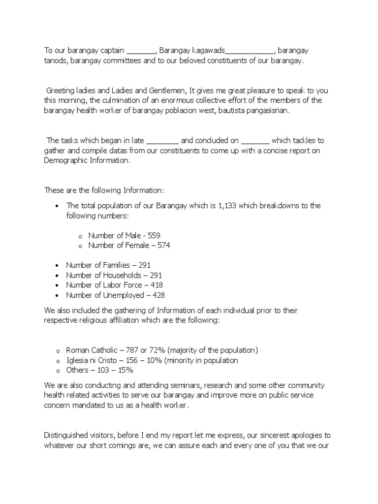 Script - Meeting de Avance | PDF | Wellness | Medical