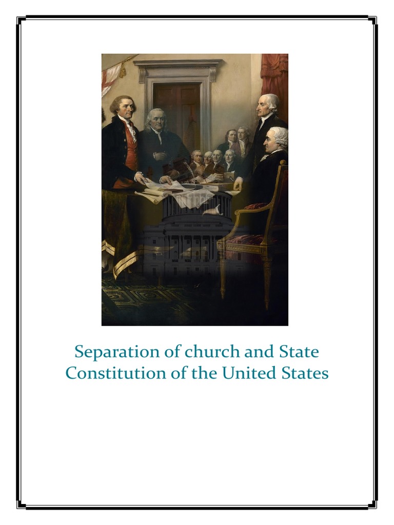 Separation of Church and State Constitution of The United States | PDF