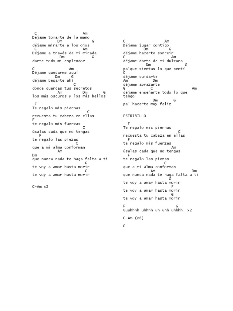 Te Regalo Acordes | PDF | Ocio