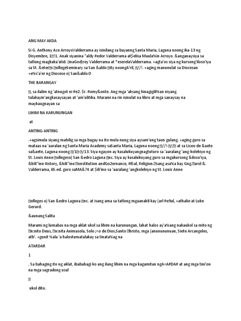 Ang Lihim NG Atardar | PDF