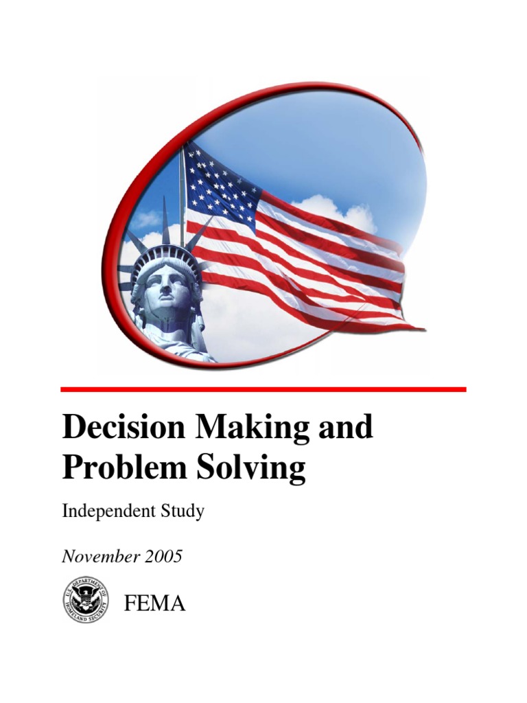 FEMA Course - Decision Making and Problem Solving IS241 PDF | PDF | Incident Command System ...