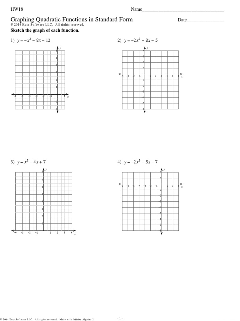 Quadratic Standard Form | PDF | Functions And Mappings | Mathematical ...