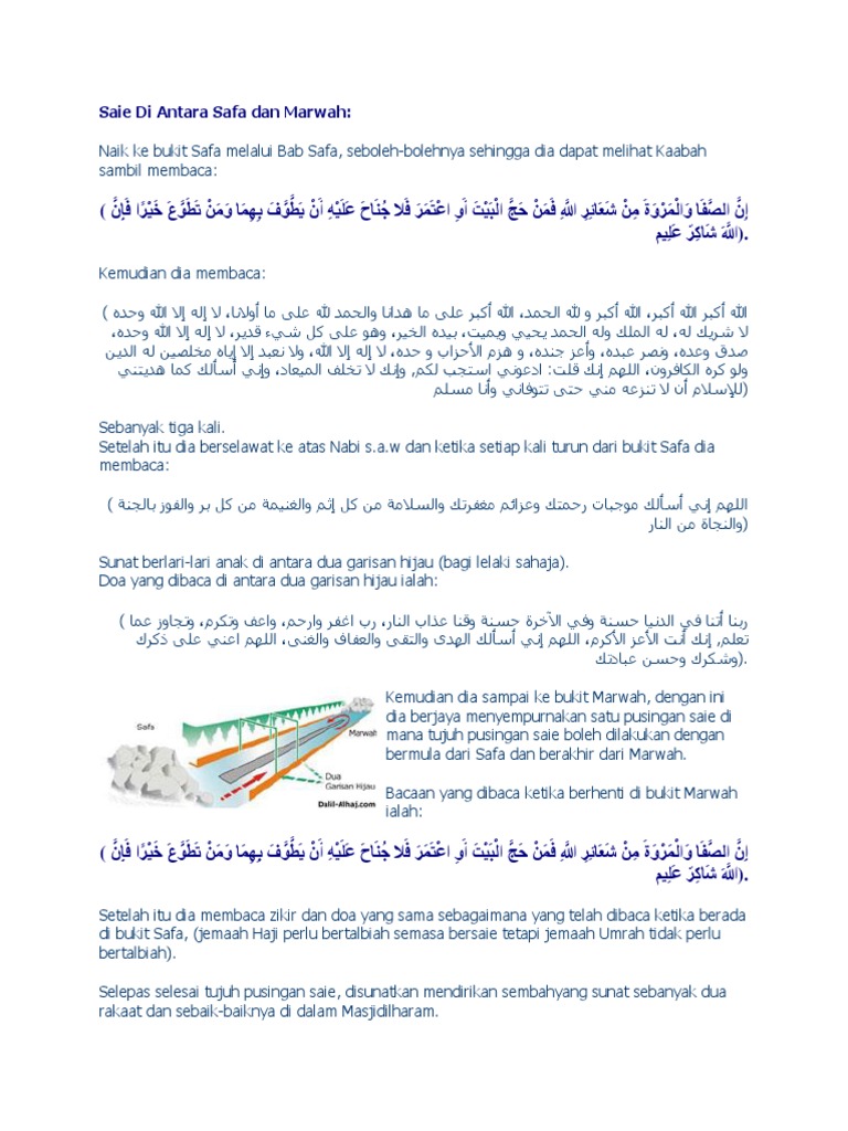 Saie Di Antara Safa Dan Marwah Pdf