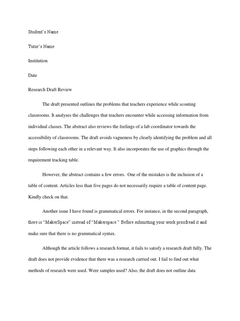 Draft Review | PDF | Career & Growth