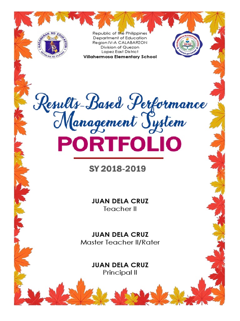 RPMS Portfolio New Design | PDF | Lesson Plan | Teachers