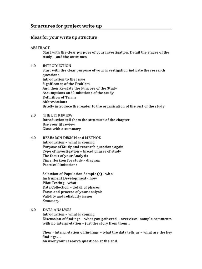 Structures For Project Write Up | PDF