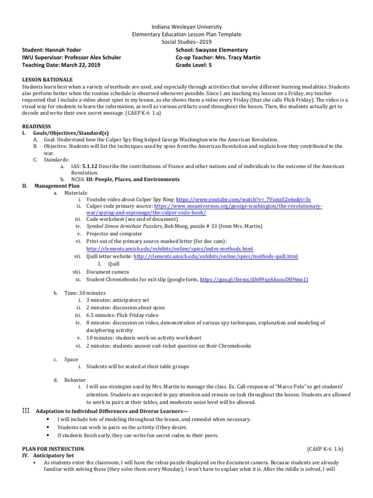 Ss Lesson 1 | PDF | Educational Assessment | Espionage