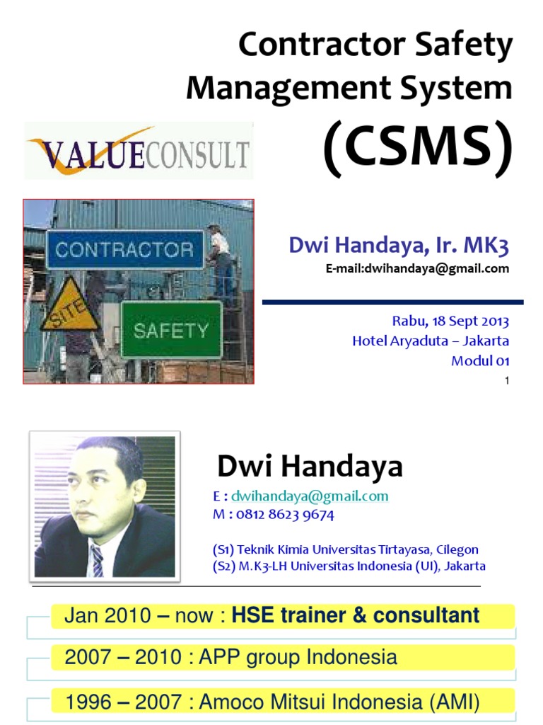 01 Value Csms Modul 01 | PDF | Safety | Business