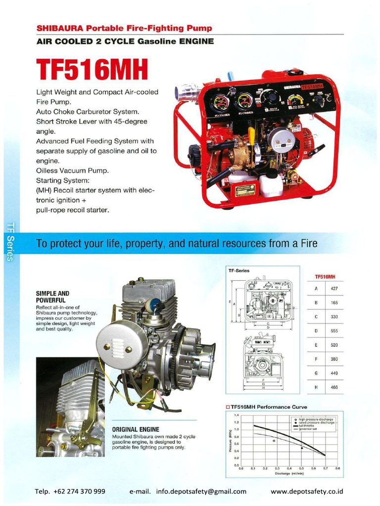 Brosur Pompa Pemadam Shibaura TF516MH | PDF