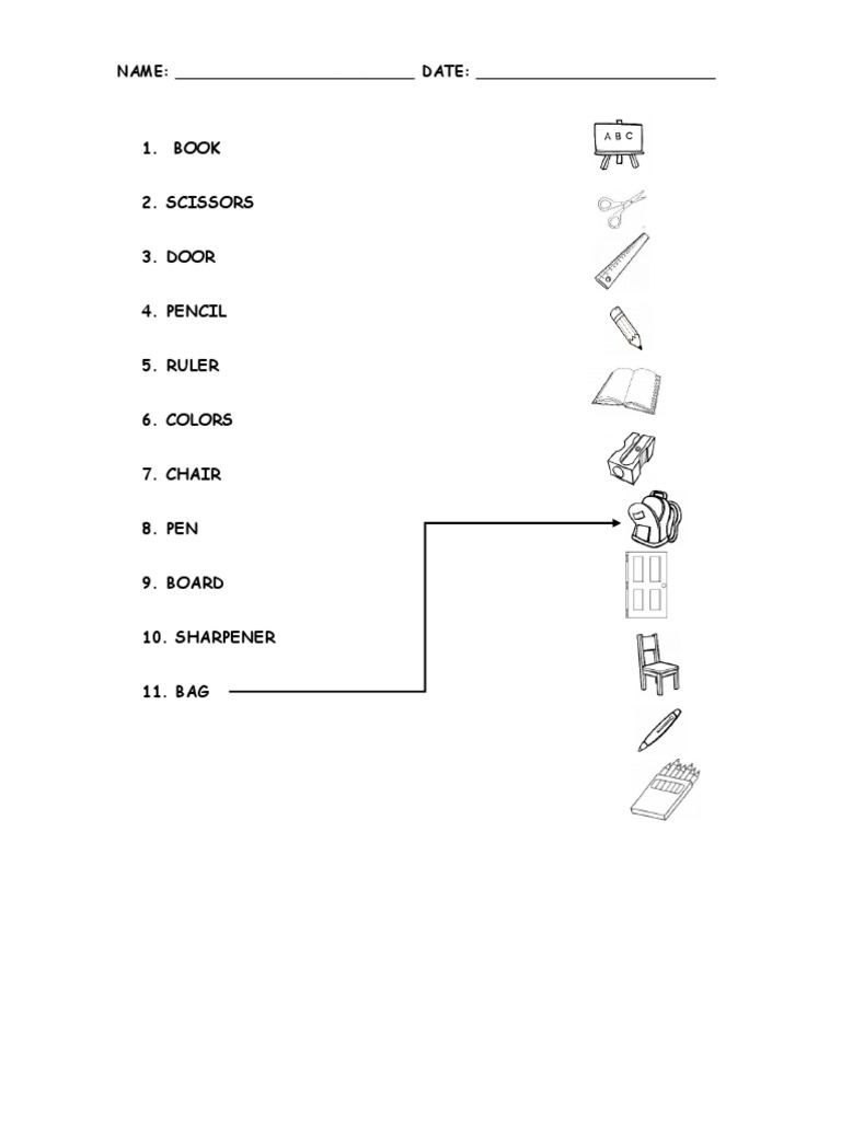 Test Utiles Escolares | PDF